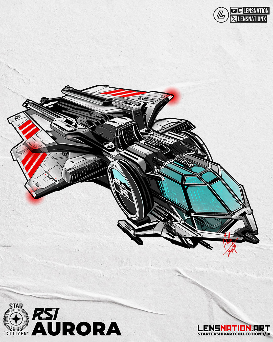 Star Citizen Starter Ship Art Collection - LensNation