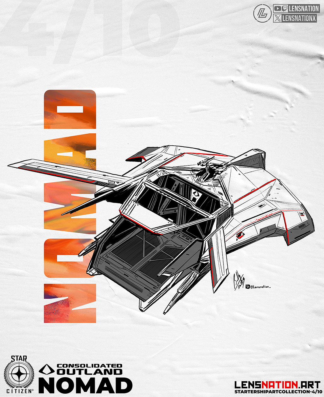 Star Citizen Starter Ship Art Collection - LensNation