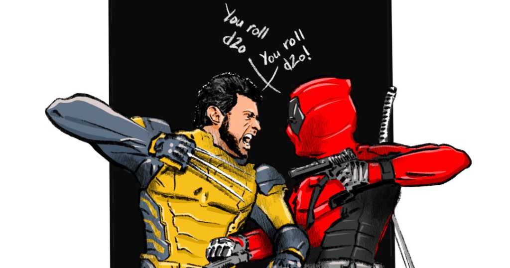Deadpool vs Wolverine Artwork - LensNation Art